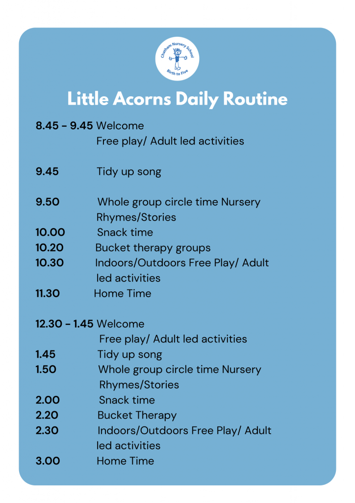 Our Routine - Chatham Nursery